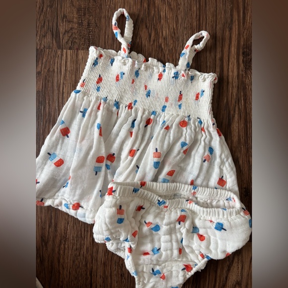 Angel Dear | Matching Sets | Angel Dear Astro Pops Smocked Top Bloomer ...
